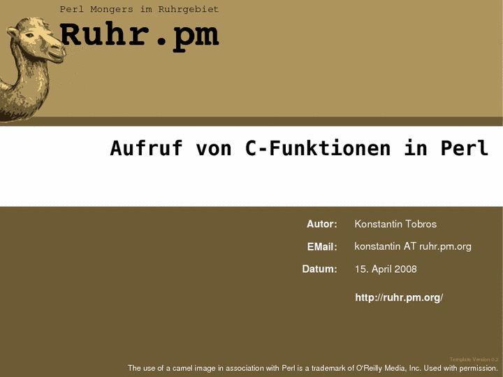 xsubpp -- Einbinden von C-Funktionen in Perl